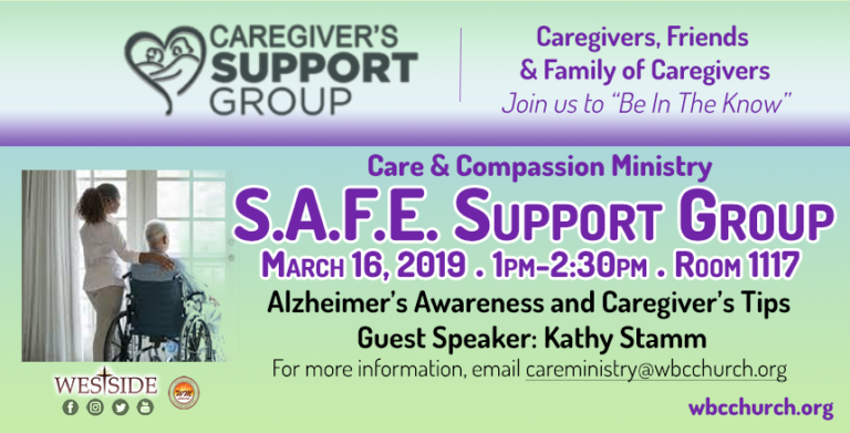 Care & Compassion Ministry: S.A.F.E. Support Group Meeting - Westside ...