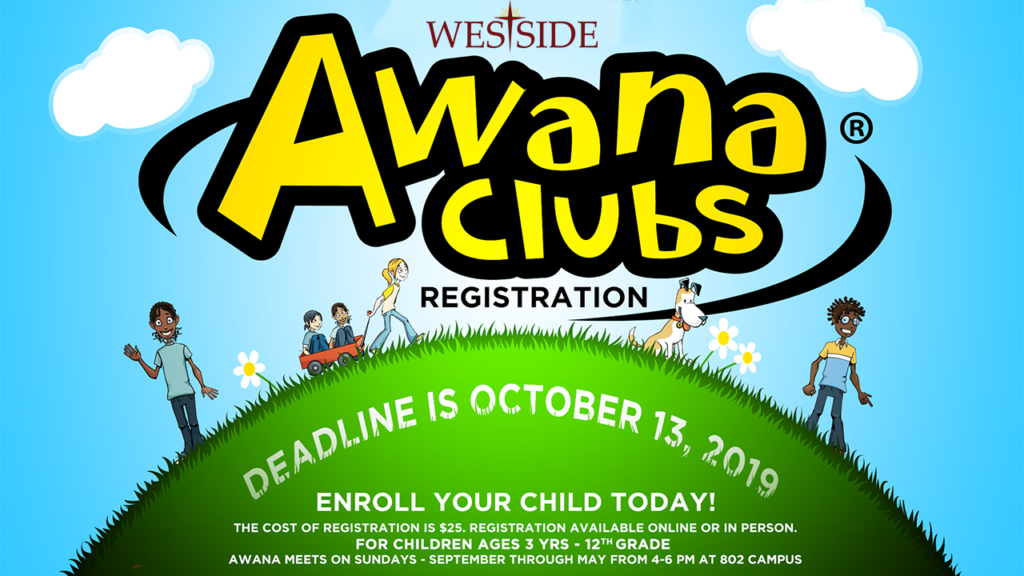 2019 Awana Clubs Registration - Westside Baptist Church