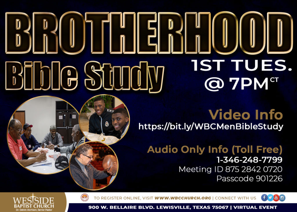 Brotherhood Bible Study (Men) - Westside