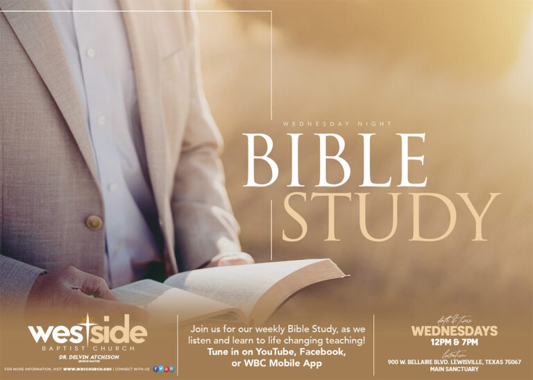 Noon Day Bible Study: 12 Noon - Westside Baptist Church
