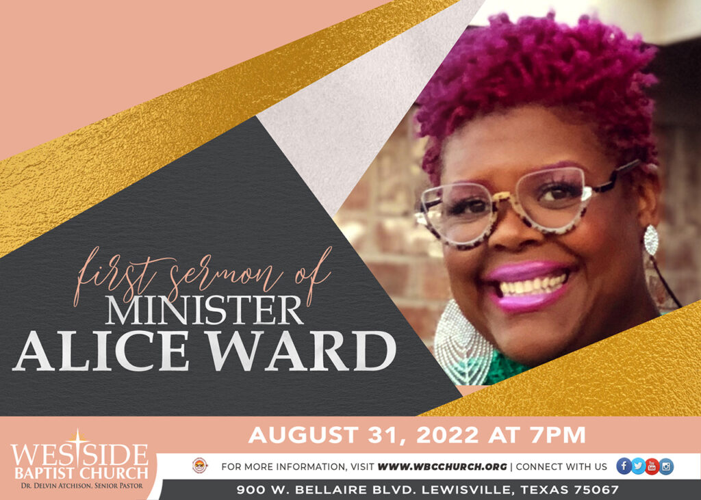Minister Alice Ward First Sermon - Westside Baptist Church