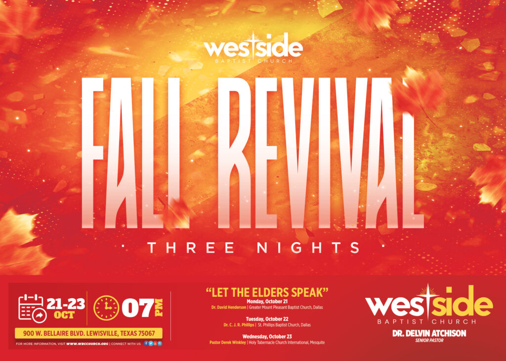 Annual Fall Revival - Westside Baptist Church
